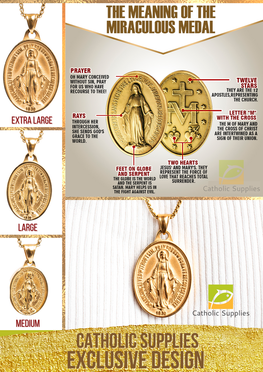 NOW AVAILABLE! 3D Authentic Miraculous Medal with Certificate - Sculpt ...